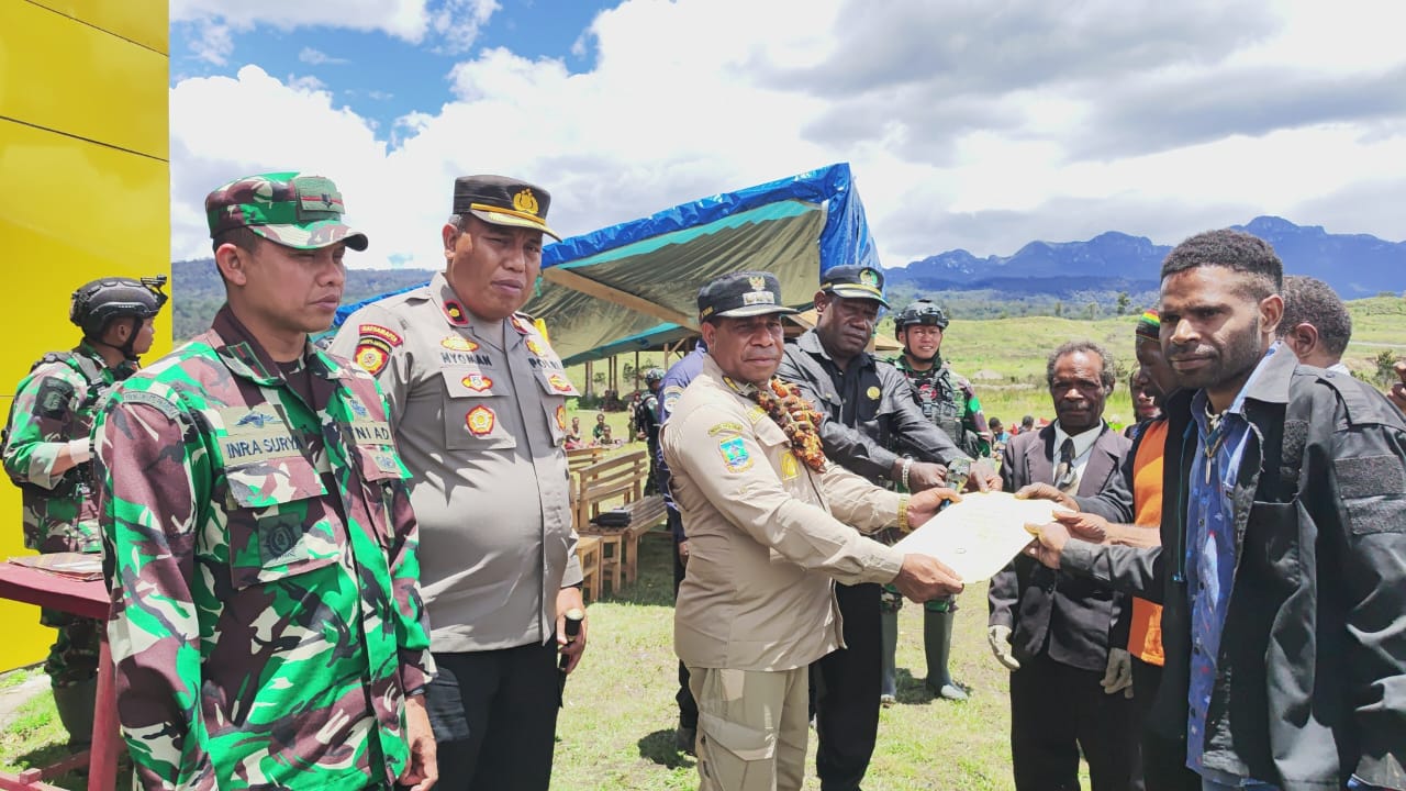 Pembangunan Gulog BNPB di Agandagume Puncak, Papua Tengah Capai 40% ...